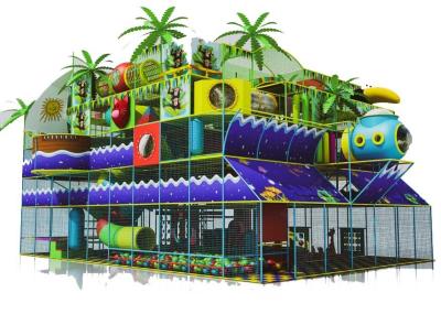 China Indoor Playground Climbing Structure Volcano Slide for Kids 3-14 Years 114mm Galvanized Pipe for sale