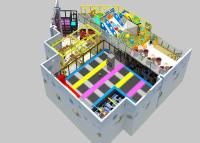 China Indoor Training Trampoline Park Playground Commercial With Ninja Course for sale