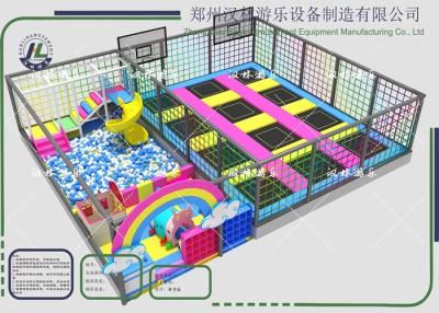 China Outdoor Trampoline Park Playground Skypods Free Jumping Zone 48mm Galvanized Pipe for sale