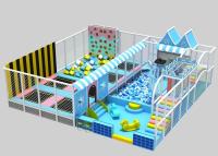 China Large Rectangle Trampoline Park with Volcano Climbing and Ninja Course Foam Zone 50m2 for sale