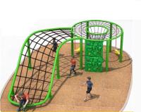 China Metal Climbing Net Frame 6 Stand Rope Outdoor Playground for Kids with Galvanized Steel Pipe 114mm for sale