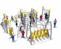China 114mm Galavanized Steel Pipe Rope Climbing Net Frame Kids Park for sale