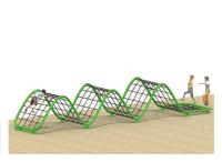 China Commercial Climbing Rope Net Outdoor Playground 16mm Steel Reinforced 2900kg Breaking Load for sale