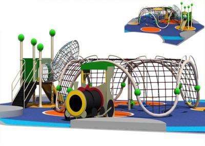 China Large Playground Climbing Net Frame 6 Strand Steel Rope Spider Web for Kids Play Site for sale