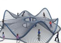 China Large Playground Climbing Net Frame 6 Strand Steel Rope Spider Web for Kids Play Site for sale