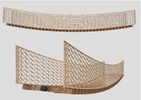 China Amusement Park Rope Net Bridge Playground Wear Resistant for sale
