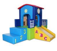 China Customizable PVC Indoor Soft Play Ship Shape Playground Equipment for Kids 0-5 Years for sale