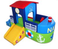 China Customizable PVC Indoor Soft Play Ship Shape Playground Equipment for Kids 0-5 Years for sale