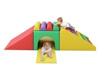 China Toddler Preschool Soft Play Playground Equipment Slide Steps Climbing 4 Honeycomb for sale