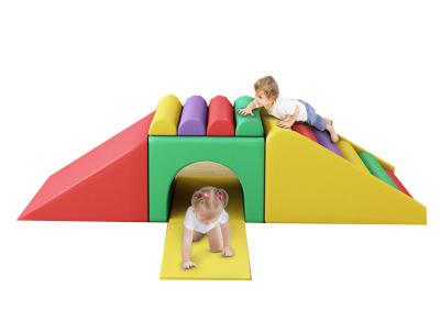China Toddler Preschool Soft Play Playground Equipment Slide Steps Climbing 4 Honeycomb for sale