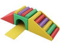 China Toddler Preschool Soft Play Playground Equipment Slide Steps Climbing 4 Honeycomb for sale