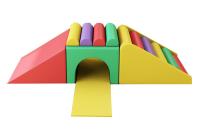 China Toddler Preschool Soft Play Playground Equipment Slide Steps Climbing 4 Honeycomb for sale