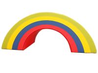 China PVC Coat Soft Foam Play Structures Rainbow Bridge Soft Play Equipment Set for sale