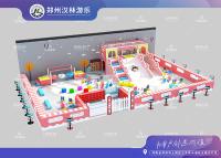China PVC Plywood Indoor Playground Equipment Macaron Theme Play Maze 114mm Galvanized Pipe for sale