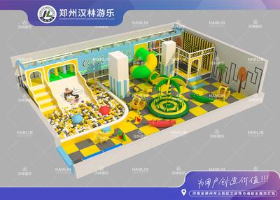 China Custom Middle Size Indoor Playground Equipment with Plastic Tube Slide Maze 114mm Posts for sale