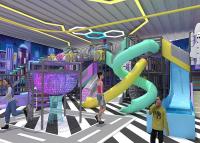 China LLDPE Indoor Playground Equipment Custom Commercial Playland for Business 114mm Posts for sale