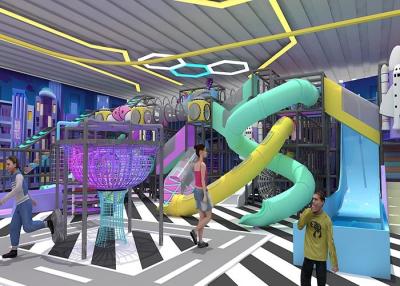China LLDPE Indoor Playground Equipment Custom Commercial Playland for Business 114mm Posts for sale