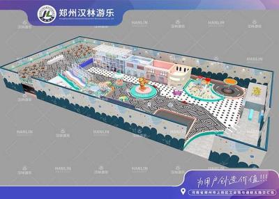 China Large Colorful City Themed Indoor Playground Equipment 200 sqm for Children for sale
