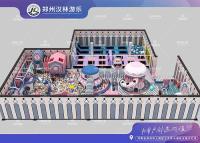 China Custom Indoor Playground with Trampoline and Adventure Course 200 sq ft for sale