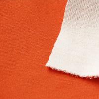 China 420gsm Double Side Aramid Woven Fabric for Fire Gloves 50% Orange 50% White for sale