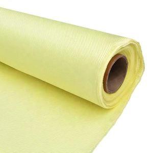 China High Strength 3000D 400g Para Aramid Kevlar Fabric Yellow for Ballistic Protection for sale