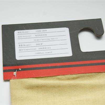 China Anti Cut Fire Resistant Para Aramid Knitted Fabric 0.8mm Thickness EN388 for sale