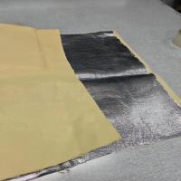 China Para Aramid Fabric with Aluminum Coating 2mm 500 GSM Low Thermal Conductivity for sale