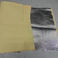 China Natural Color 100% Para Aramid Aluminized Fabric 500gsm Satin Weaving Heat Resistant for sale
