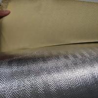 China Para Aramid Aluminium Coating Fabric Herringbone Style for sale