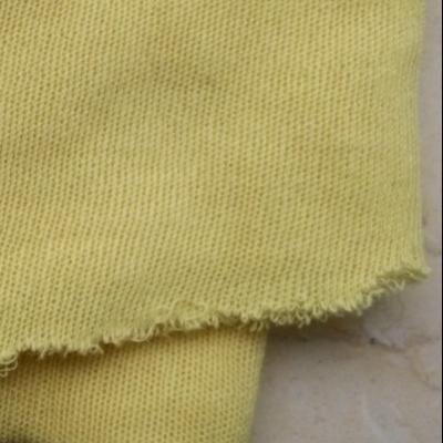 China Para Aramid Fabric 200gsm Fire Proof Anti Cut Fabric EN 11612 Yellow for sale