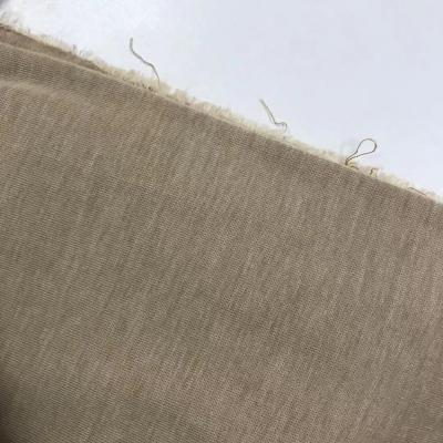 China Meta Aramid Knitting Fabric 220gsm Heat Resistant >260C Fire Proof Interlock Fabric for T Shirts for sale