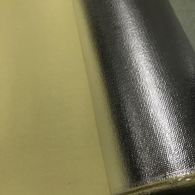 China Para Aramid Fabric with Aluminum Coating 2mm Thickness 500 GSM Waterproof Fireproof for sale