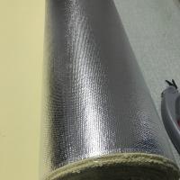 China Fire Proof Meta Aramid Aluminized Fabric 260gsm Thermal Protection Textile 1.5m Width for sale