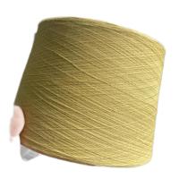 China 66TEX Para Aramid Fiber Yarn Ne18/2 Yellow 4000CN Strength for Cut Resistant Gloves for sale