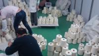 China Resistant To Chemicals And Sunlight Flame Resistant Yarn Count Ne38 2 Ideal For Safety Apparel And Fire Retardant Textiles for sale