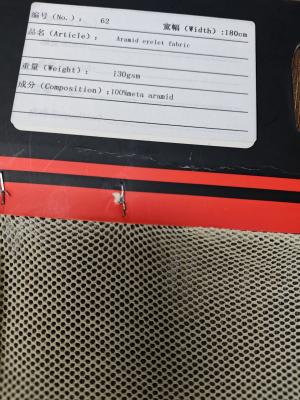 China Fire Resistant Meta-Aramid Eyelet Fabric with High Abrasion Resistance and Good Electrical Insulation for sale