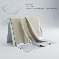 China Aluminum Foil Meta Aramid Fabric with Heat Resistance Flame Retardant and Customized Length for sale