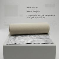 China Aluminum Foil Meta Aramid Fabric with Heat Resistance Flame Retardant and Customized Length for sale