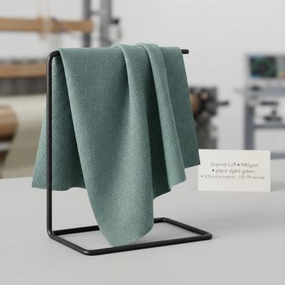 China 940gsm Aramid Flame Retardant Cuff Fabric with High Abrasion and Chemical Resistance for Fireproof Garments for sale