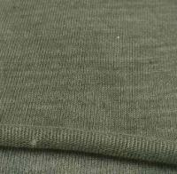 China 50 gsm Dope-dyed Green Self-extinguishing Meta Aramid Knitting Fabric for Protective Clothing for sale