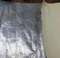 China Flame Retardant Aluminum Foil Coated Aramid Fabric 180 gsm with 150 cm Width for sale