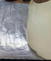 China Flame Retardant Aluminum Foil Coated Aramid Fabric 180 gsm with 150 cm Width for sale