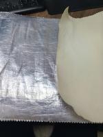 China Flame Retardant Aluminum Foil Coated Aramid Fabric 180 gsm with 150 cm Width for sale