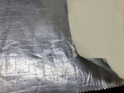 China Flame Retardant Aluminum Foil Coated Aramid Fabric 180 gsm with 150 cm Width for sale