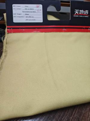 China 260gsm Para-Aramid Woven Fabric with 150cm Width and Flame Retardant Properties for sale