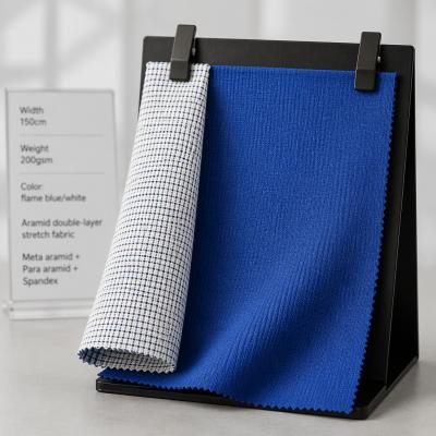 China Double-layer Stretch Aramid Fabric with Inherent Flame Retardancy and High Tear Resistance for Protective Clothing for sale