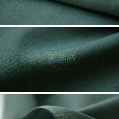 China Aramid Lenzing Viscose Fabric 260gsm Green 1.5m Width Flame Resistant for Protective Clothing for sale