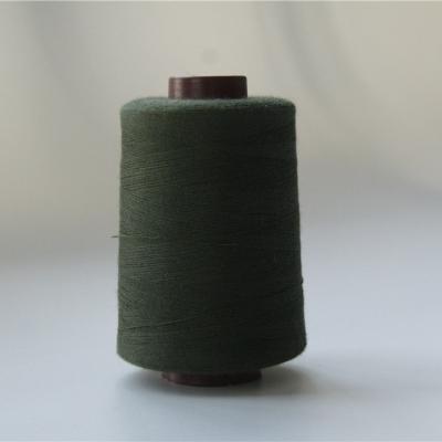 China Meta Aramid Sewing Thread 40/3 Army Green - 4000m Cone for FR Uniforms & Protective Clothing for sale