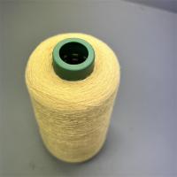 China 60TEX Para Aramid Yarn Yellow NE 20/2 - 4000CN Strength, -196°C to 204°C Temperature Range for Industrial Gloves and Fabrics for sale