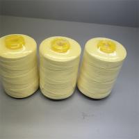 China 90TEX Para Aramid Raw Yellow Sewing Thread Ne20/3 2000m Cone Heat Resistant Industrial Grade for sale